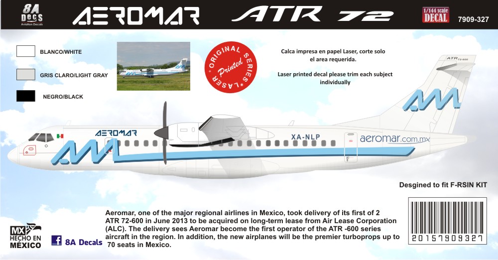 8aDecs.::.Decals Catalogue Aeromar ATR-72-600