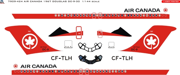 8aDecs.::.Decals Catalogue Air Canada DC-9-30 DECALSET