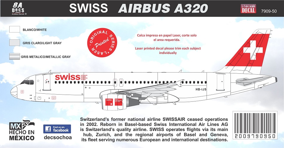 8aDecs.::.Decals Catalogue Swiss A320