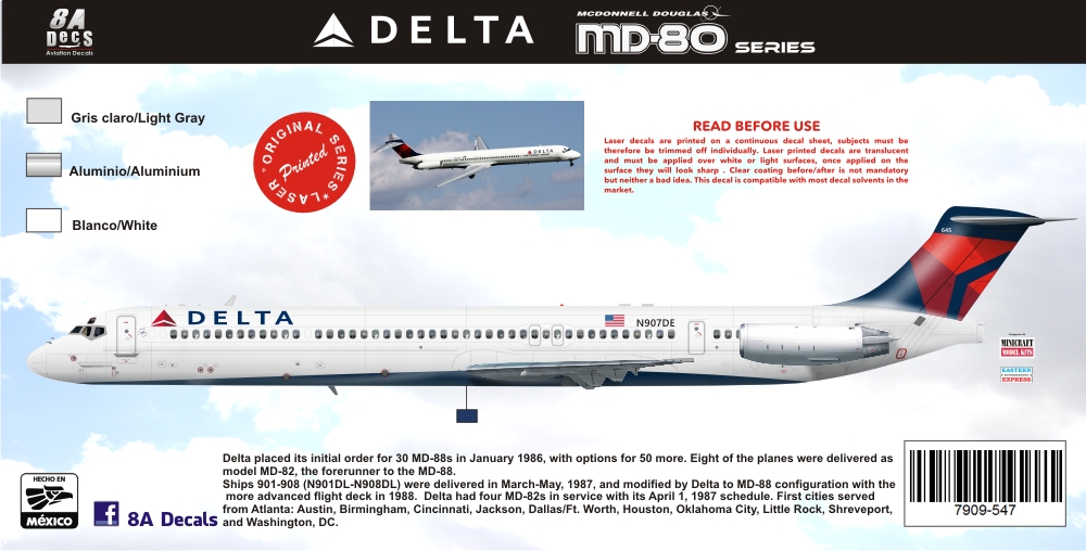 8aDecs.::.Decals Catalogue MD 80 SERIES DELTA